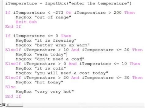 Introduction To Programming With Vba Logical Operators Youtube