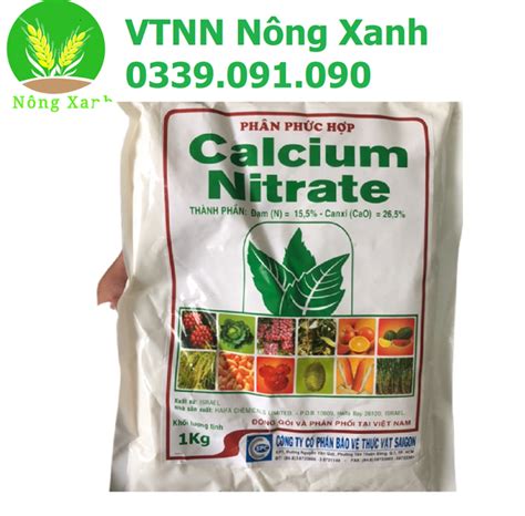 Canxi Nitrat Calcium Nitrate Cano3 Chuyên Dùng Pha Dung Dịch Thuỷ Can