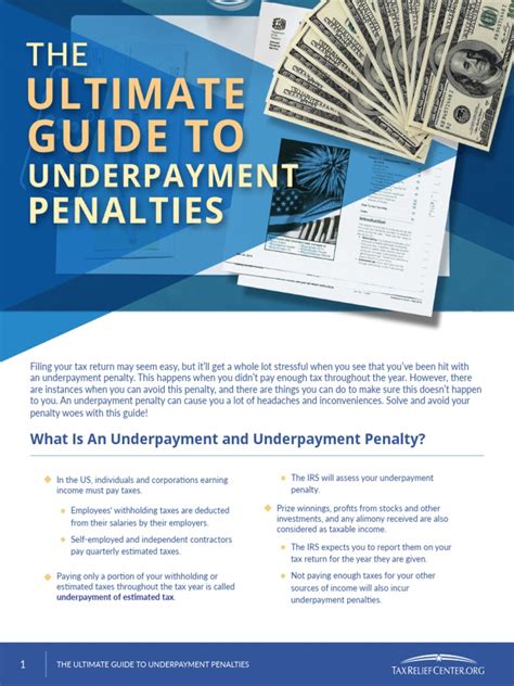 What Is An Underpayment And Underpayment Penalty Underpayment Of