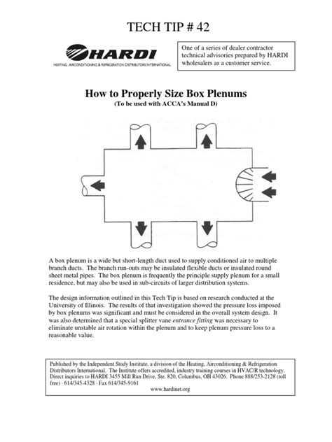 Box Plenum Sizing Guide For Hvac Pdf Duct Flow Building Engineering