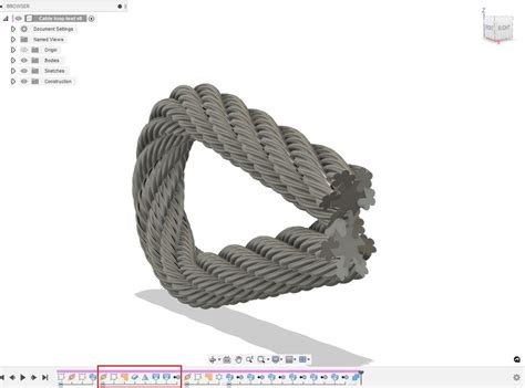 Solved Modelling A Double Twisted Cable With A Loop In One Go