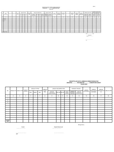 Format Data Lembaga Kemasyarakatan Pdf
