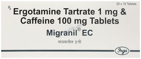 Migranil Ec 1mg100mg Tablet Price Uses Side Effects And How To Use
