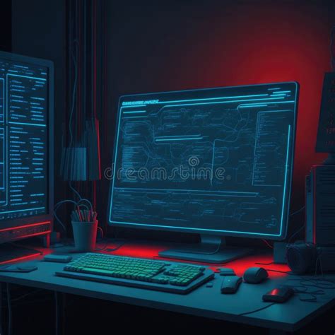 Internet Security Concept Technology Vulnerable Passwords Hacking Code Computer And Smart