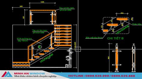 Bản vẽ lan can kính chi tiết bản vẽ Autocad cập nhật mới nhất