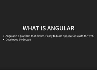 Basic Overview Of Angular PPT