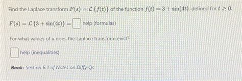 solved find the laplace transform f s l{f t } ﻿of the