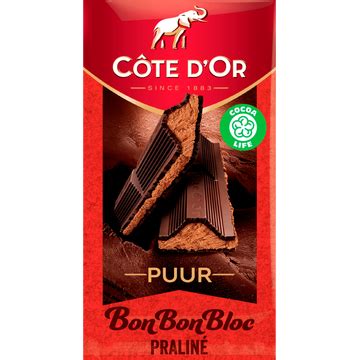 Côte d Or BonBonBloc Chocoladereep Praliné Puur 200g bestellen Jumbo