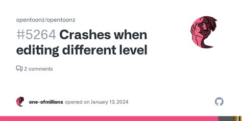 Crashes When Editing Different Level · Issue 5264 · Opentoonz