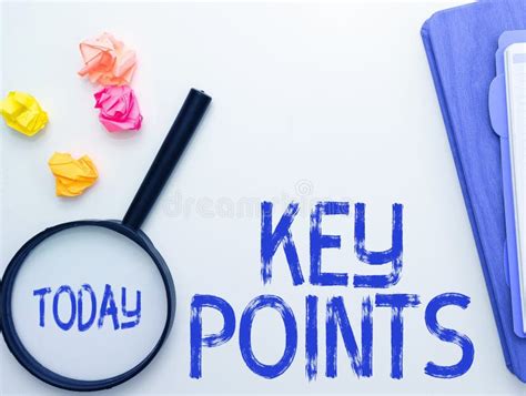 Text Showing Inspiration Key Points Word Written On Most Important