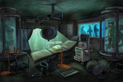 The Interior Of The Science Laboratory Operating Room In The Horror