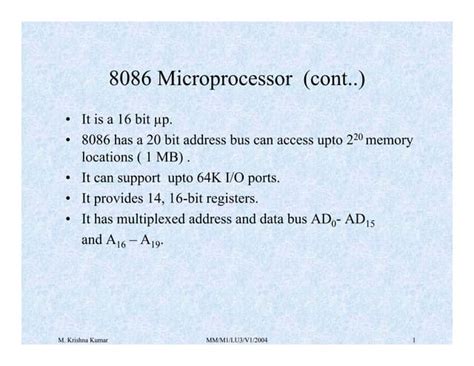 8086 Ppt Pdf