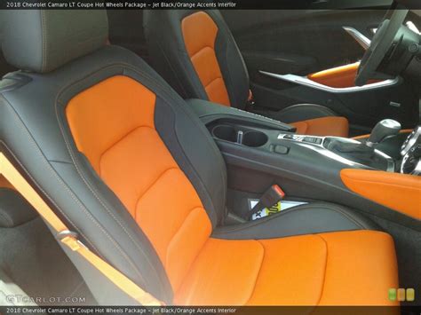 Jet Black Orange Accents Interior Front Seat For The 2018 Chevrolet