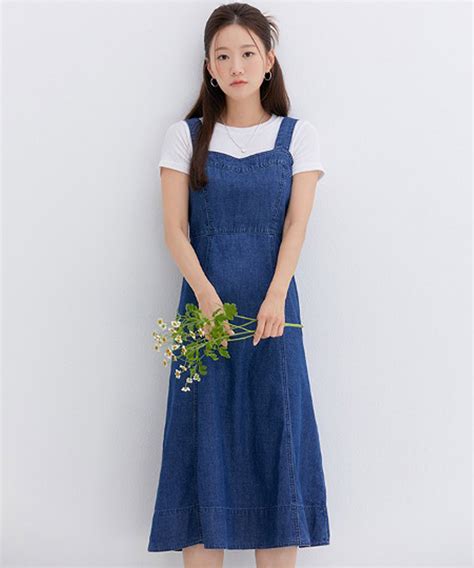 로엠 데님 뷔스티에 원피스 1color Rmowd26rt1