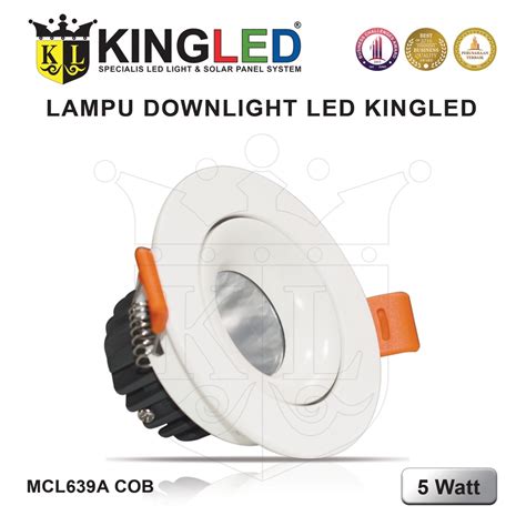 Jual KINGLED Lampu Plafon LED COB Watt Sorot Spot DownLight LED COB Watt Shopee Indonesia