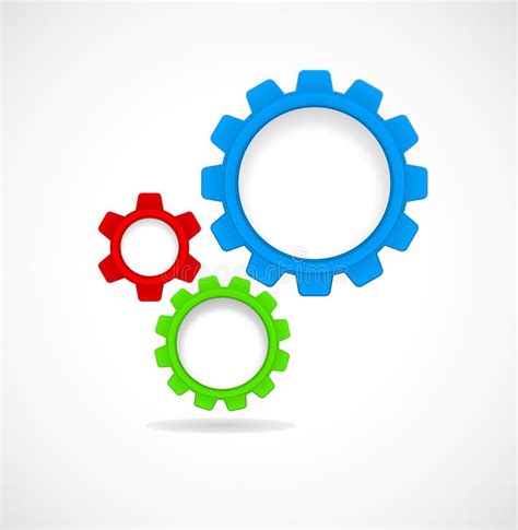 Gears And Cogs Teamwork Template Stock Vector Illustration Of Cogwheel Progress 200602513