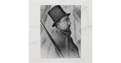 Georges Seurat Portrait Of Paul Signac Postcard Zazzle