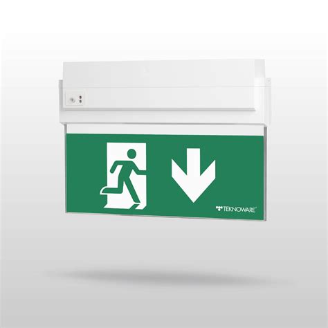 Esc 80 Emergency Exit Light Tws8092wa Teknoware