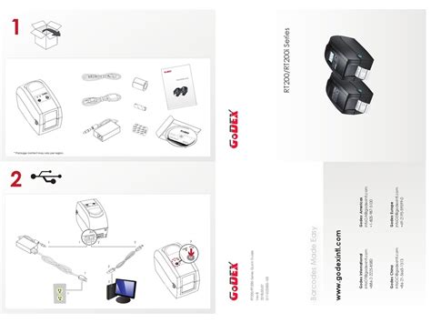Godex Rt200 Quick Manual Pdf Download Manualslib