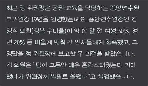 드디어 재개된 보수정당의 여성 청년 할당제 정치시사 에펨코리아