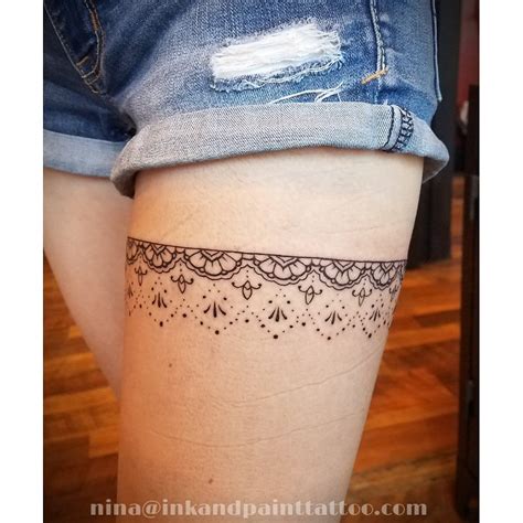 Temporary Garter Tattoos