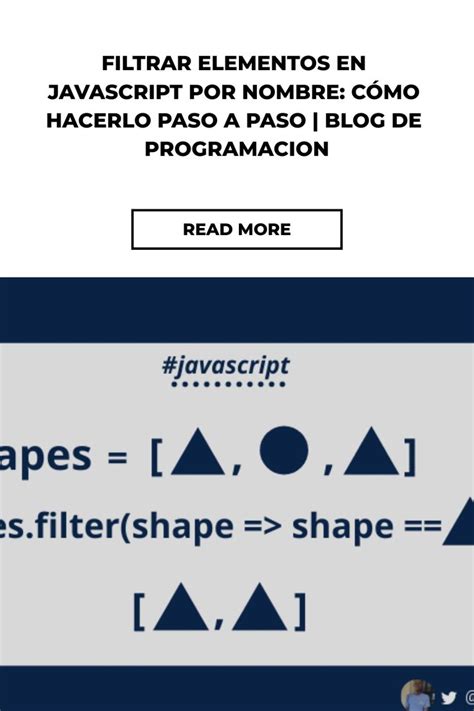 Filtrar Elementos En Javascript Por Nombre C Mo Hacerlo Paso A Paso Blog De Programacion