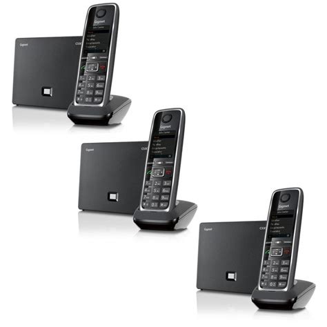 3x Gigaset C530 IP (analog/SIP DECT base + DECT handset), 170,00