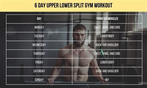 6 Day Upper Lower Split For An Aesthetic Body With PDF