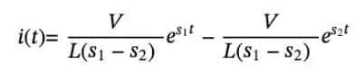 RLC Circuit Switching Response Explained