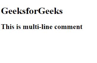 HTML Comments GeeksforGeeks