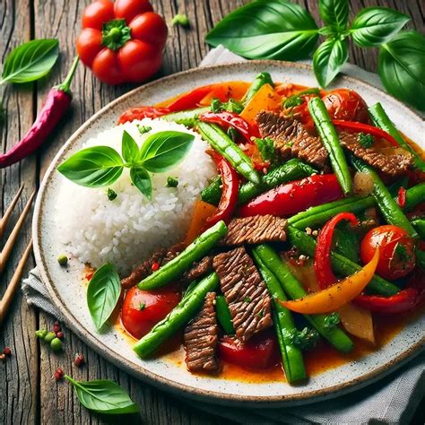 팟 프릭 깽 Pad Prik Gaeng 태국 전통 볶음 요리 레시피