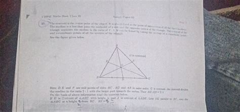 The Centroid Is The Center Point Of The Studyx