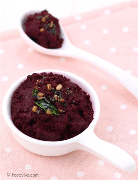 Beetroot Chutney Reciep With Step By Step Photos Beetroot Pachadi For