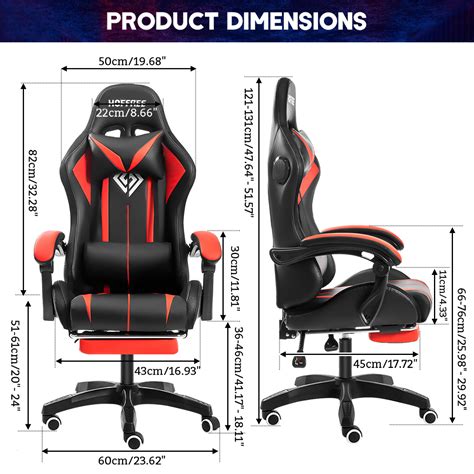 Gaming Chair With Bluetooth Speaker Ergonomic Massage Racing Chair