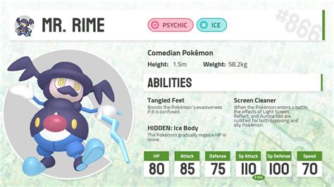 866 Mr Rime Pokecharms Pokédex