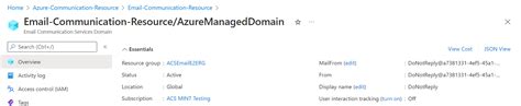 将 Azure 托管域添加到电子邮件通信服务 An Azure Communication Services Quick Start Guide Microsoft Learn