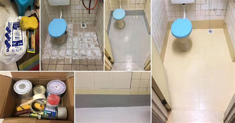 Diy Cat Lantai Tandas Guna Epoxy Waterproof Coating