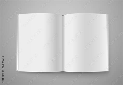 open book vector mockup ready for a content stock vector adobe stock