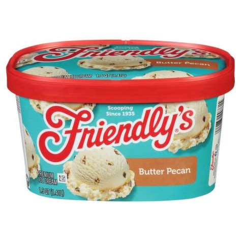 Friendlys Butter Pecan Premium Ice Cream 15 Qt Shoprite