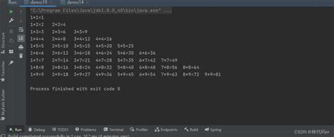 Java入门04 九九乘法表 Csdn博客