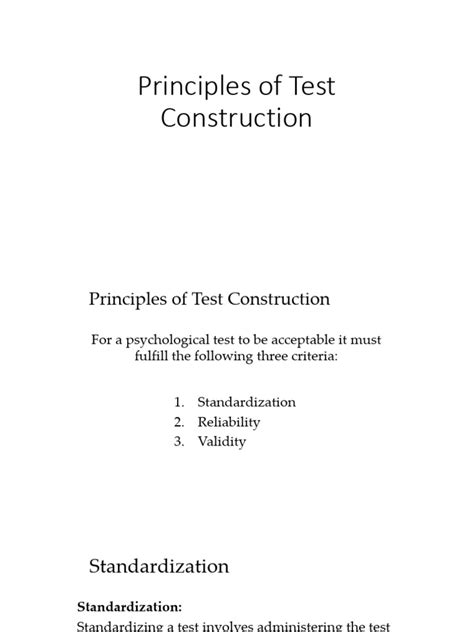 principles of test construction streamlined pdf