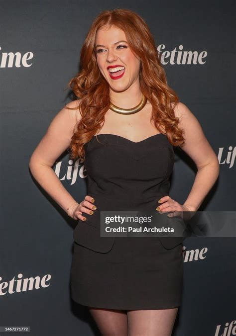 Actress Rachel Stubington Attends The Premiere Of Lifetimes A Rose