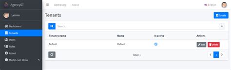 Agencyst Angular Net Core Startup Template Admin Panel