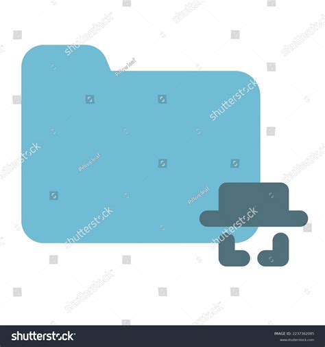 Secure Folder Icon Solid Color Stock Vector Royalty Free 2237362085 Shutterstock