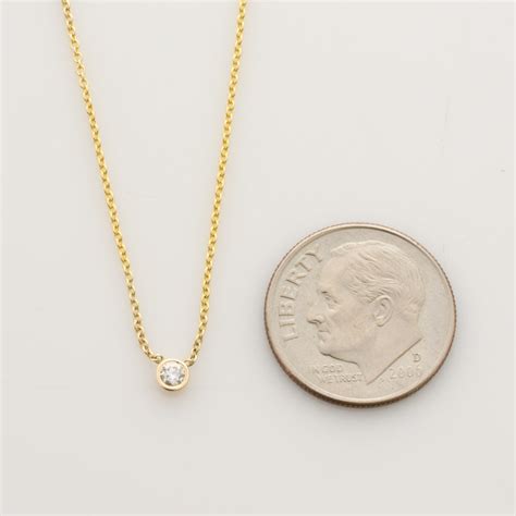 14k Gold Birthstone Necklace Leila