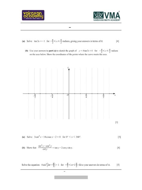 Gr 10 Igcse Add Math Rws 3 Trigonometry 2024 25 Pdf