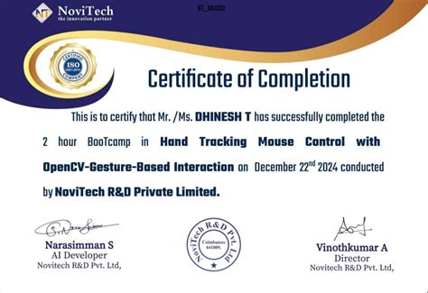 Dinesh T On Linkedin Novitech Learningneverstops Opencv