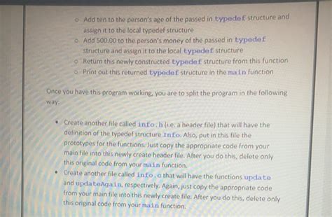 Solved • Write A Program That Will Have A Typedef Structure