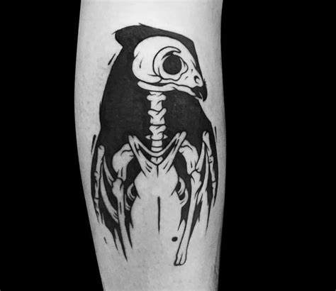 Owl Skeleton Tattoo By Roy Tsour Post 26854