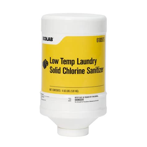 Guestsupply Us Ecolab® Low Temp Laundry Solid Chlorine Sanitizer